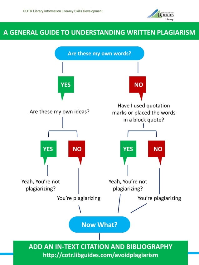 Avoiding Plagiarism: Flow Chart | PDF