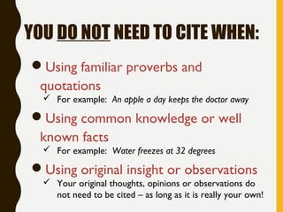 Avoiding plagiarism | PPT