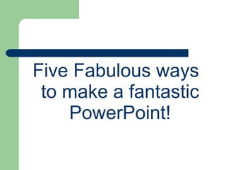 Avoiding Power Point Overload | PPT