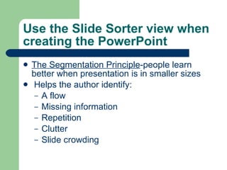 Avoiding Power Point Overload | PPT