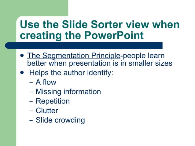 Avoiding Power Point Overload | PPT