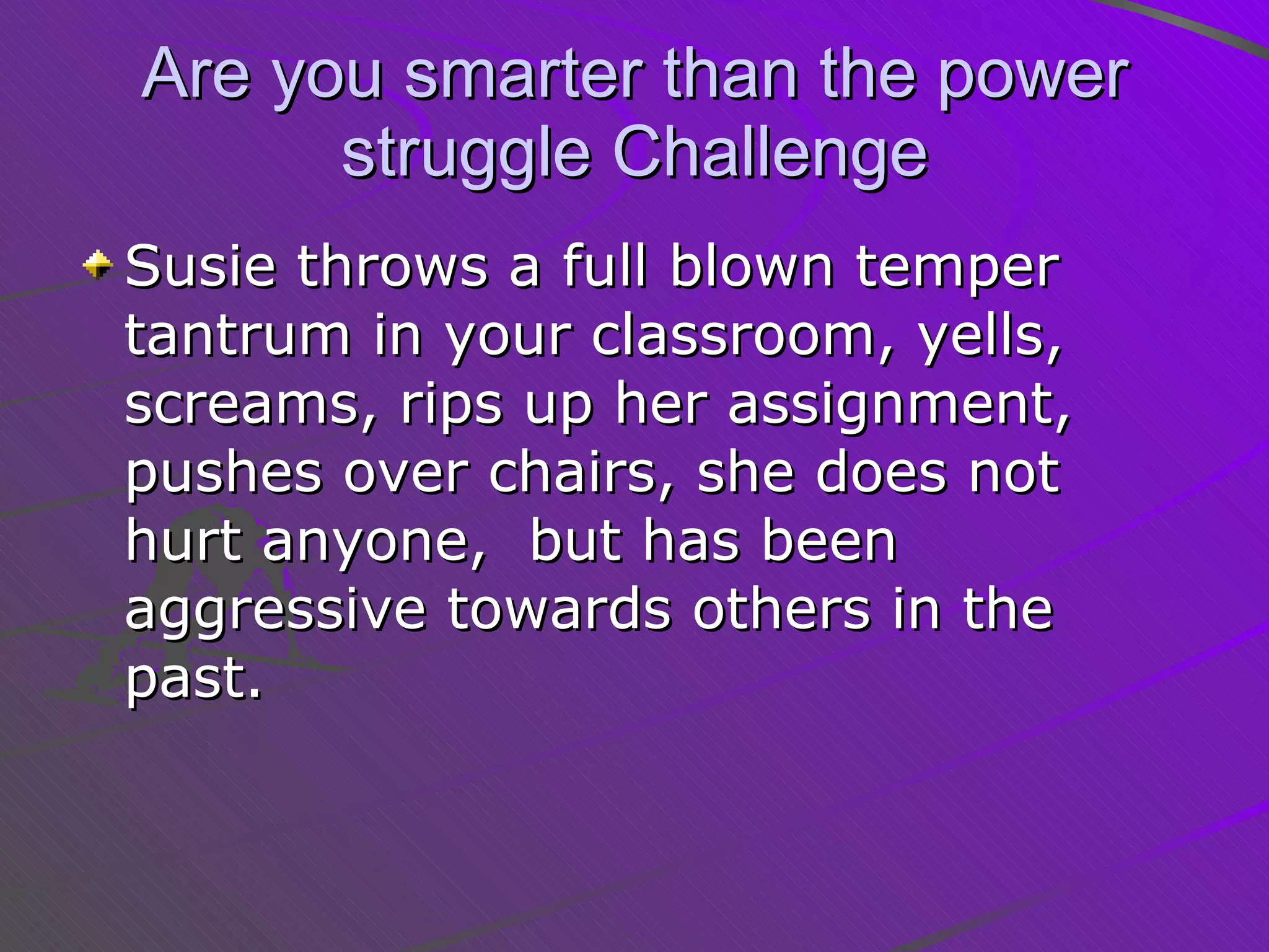 Avoiding Power Struggles And Setting Limits | PPT