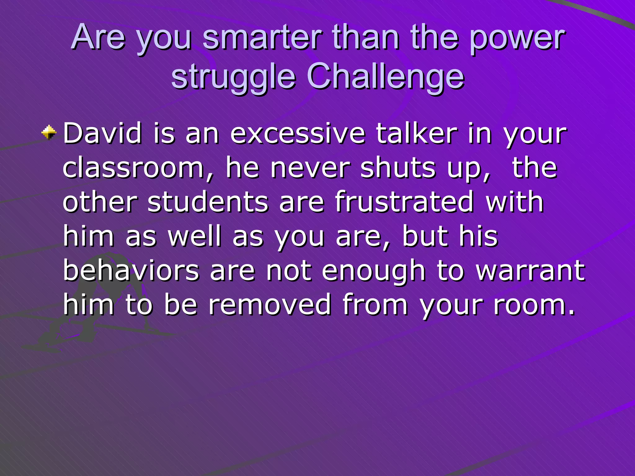 Avoiding Power Struggles And Setting Limits | PPT