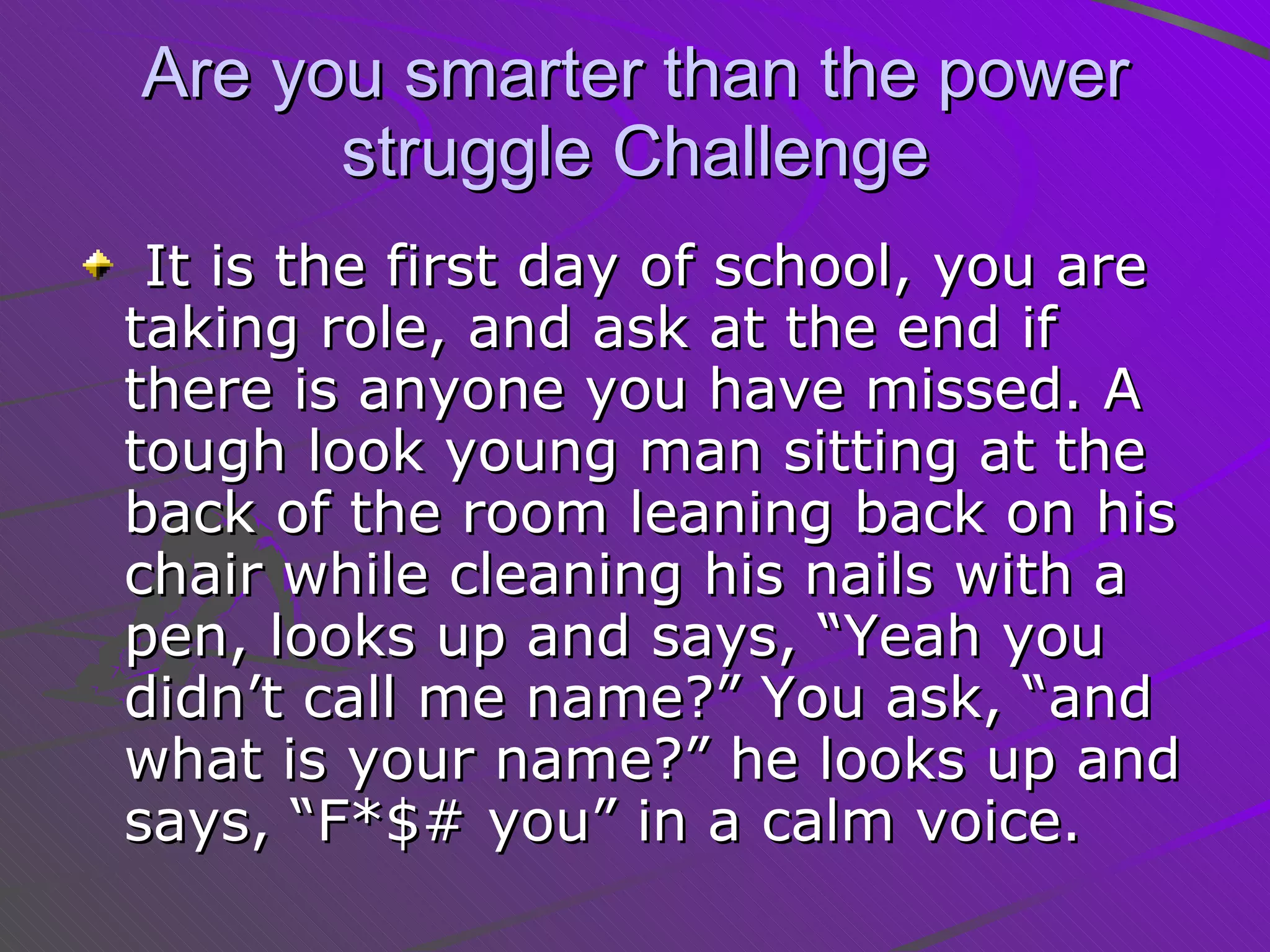 Avoiding Power Struggles And Setting Limits | PPT