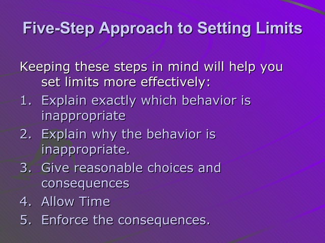 Avoiding Power Struggles And Setting Limits | PPT | Educational ...