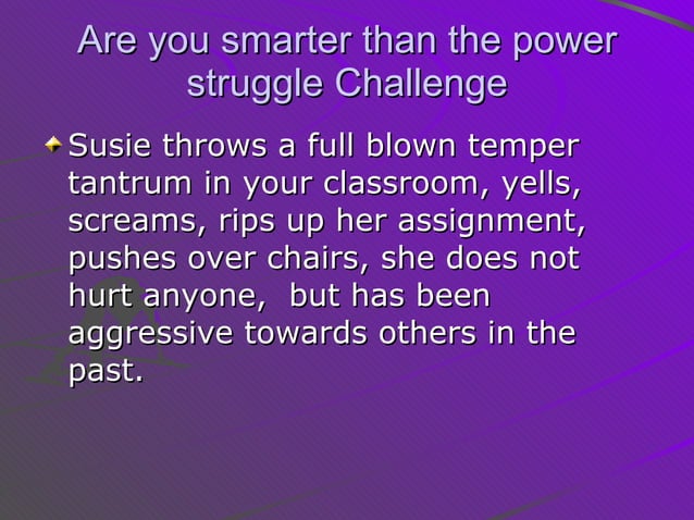 Avoiding Power Struggles And Setting Limits | PPT | Educational Assessment | Education