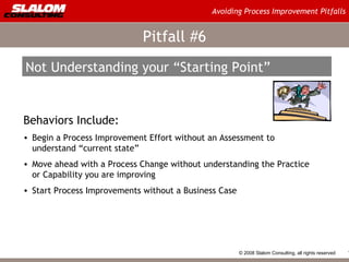 Avoiding Process Improvement Pitfalls | PPT