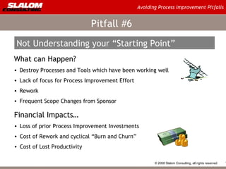 Avoiding Process Improvement Pitfalls | PPT