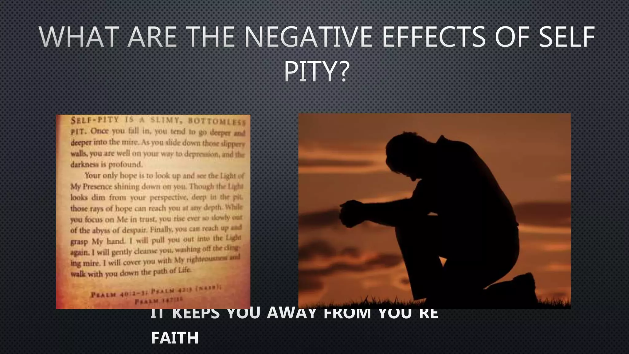 Avoiding self pity | PPT
