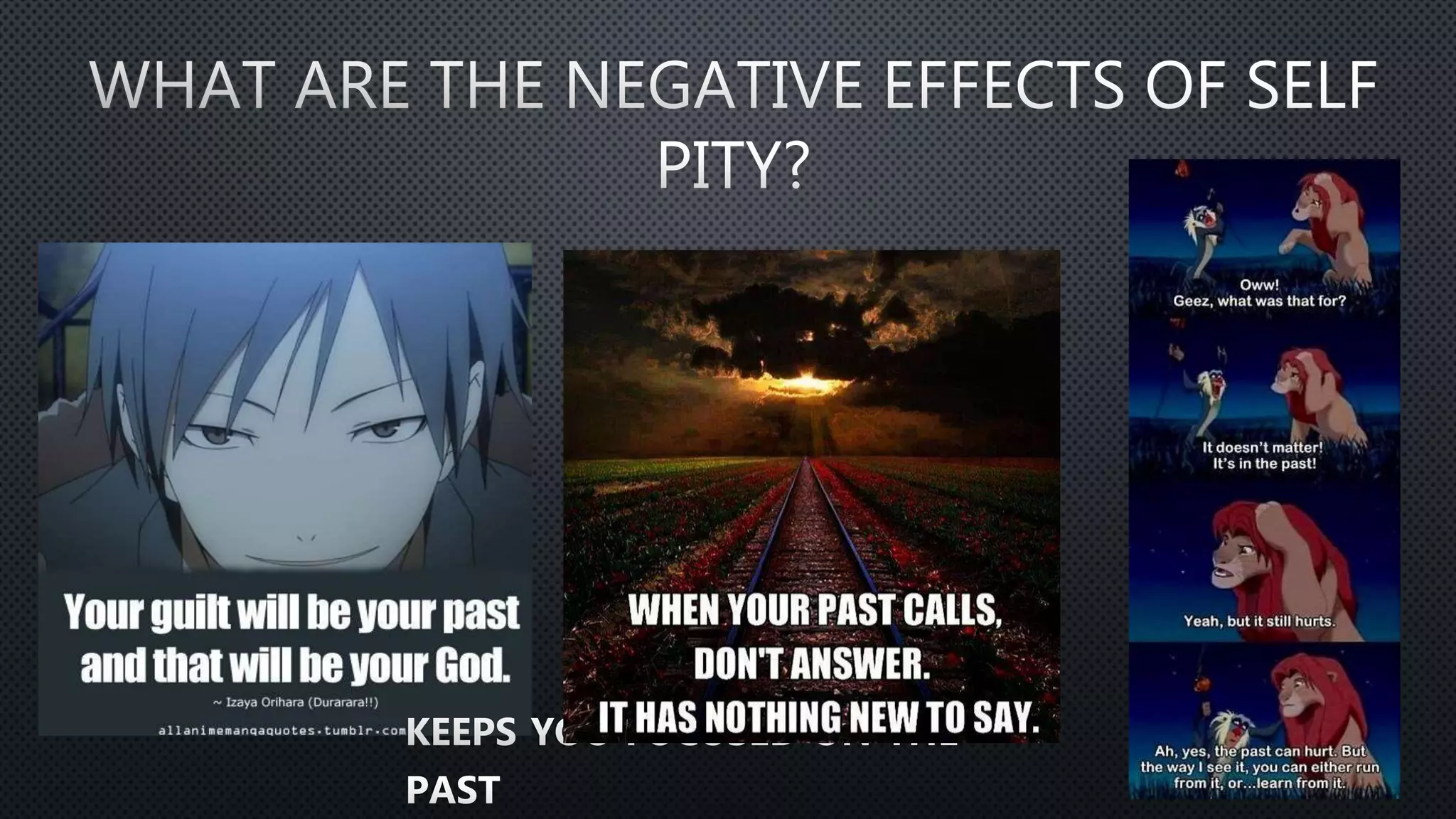 Avoiding self pity | PPT