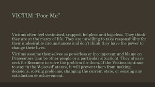 Avoiding the drama triangle - learn to coach | PPTX