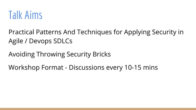 Chris Rutter: Avoiding The Security Brick | PPT
