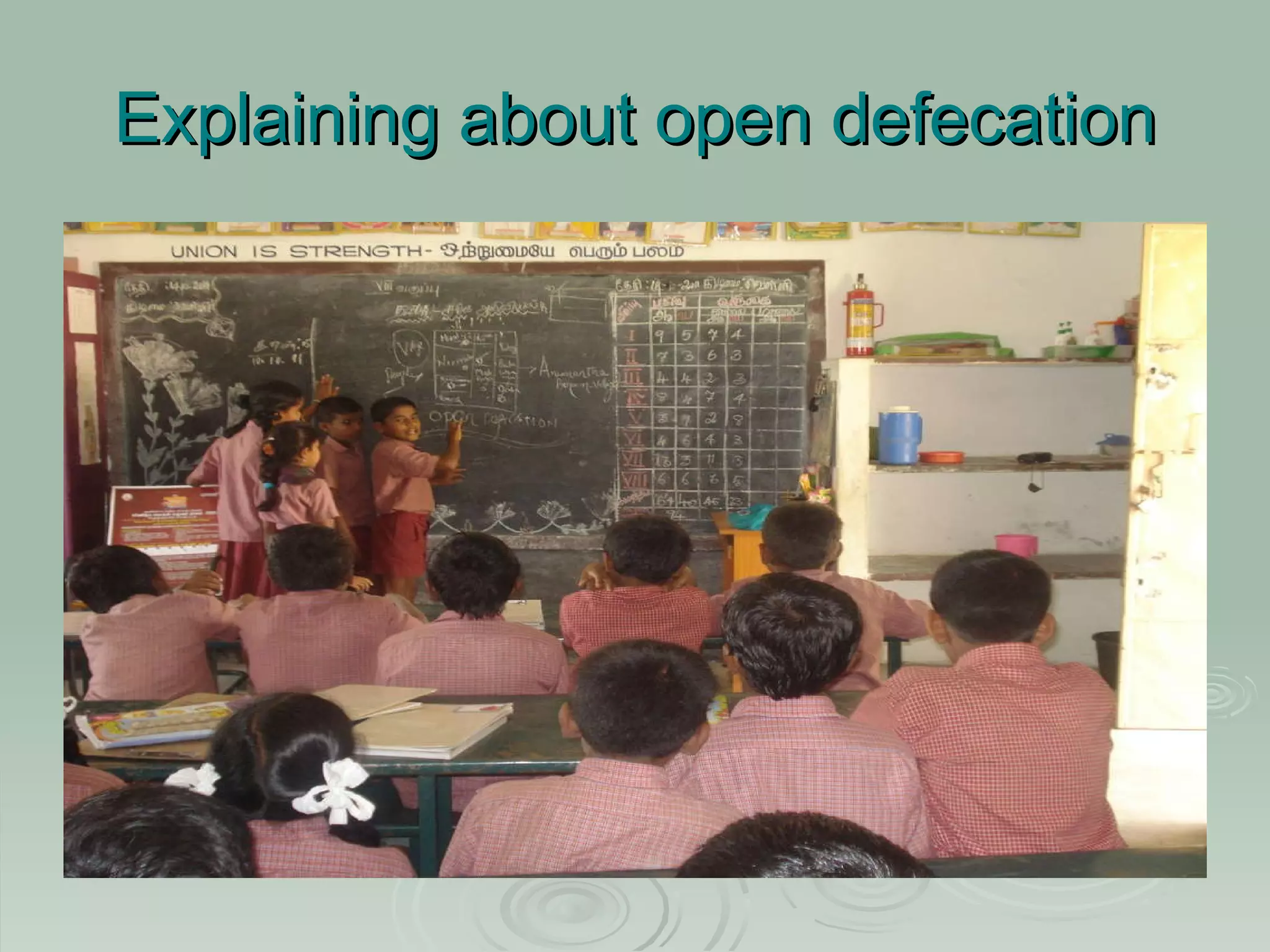 Avoid open defecation | PPT