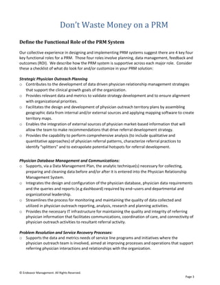 Avoid PRM failures | PDF