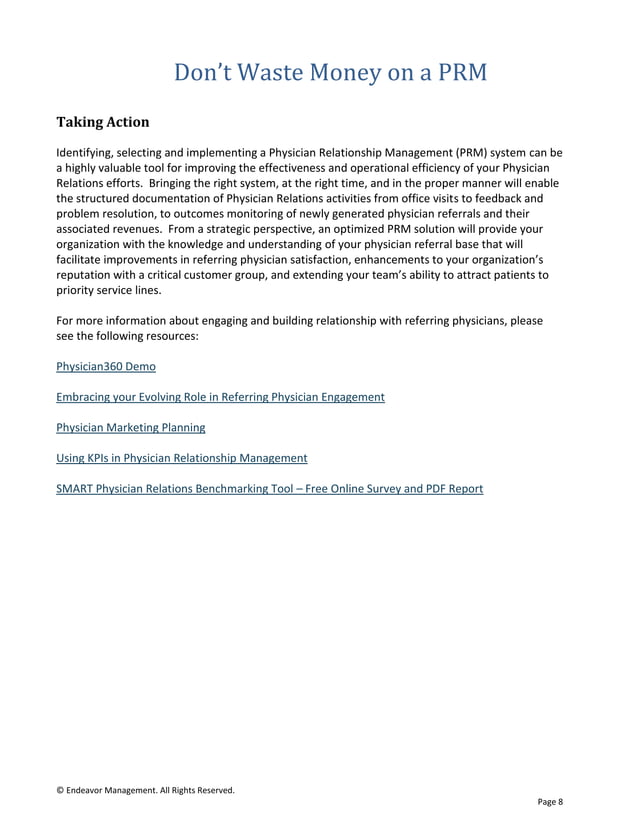 Avoid PRM failures | PDF Avoid PRM failures | PDF