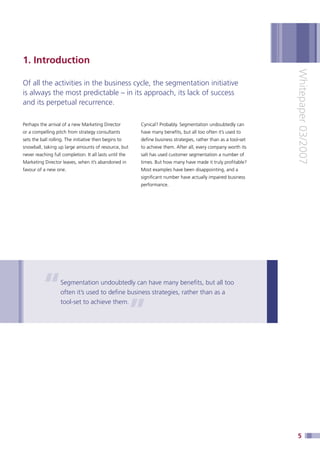 Avoid The Segmentation Trap (Experian) | PDF | Business Administration | Business