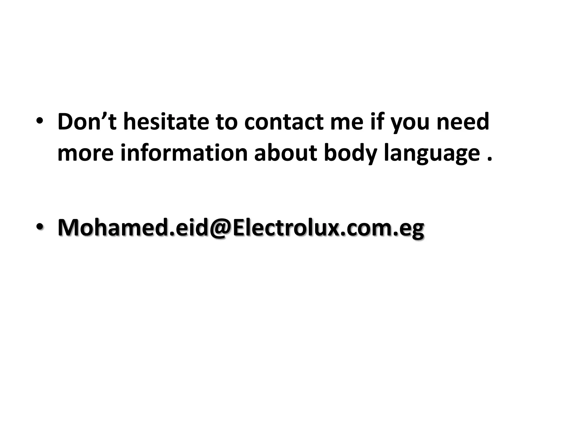 Avoid those mistakes in body language | PPTX