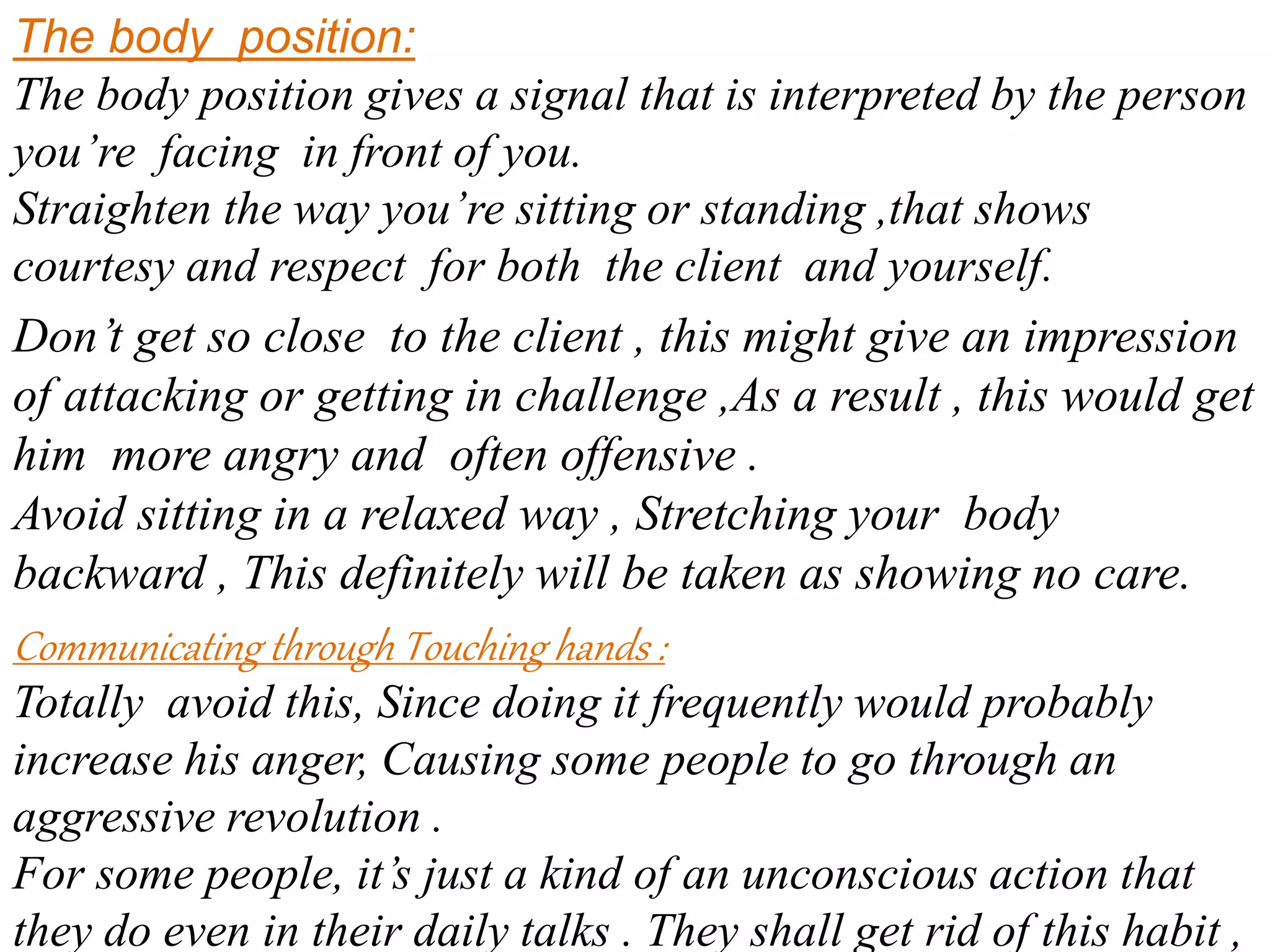 Avoid those mistakes in body language | PPT