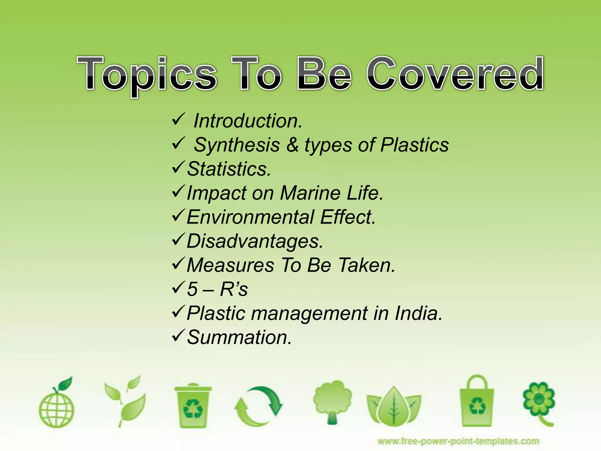 Avoid use of plastic | PPTX