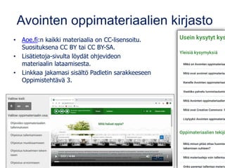 Avoimet oppimateriaalit 4.5.23