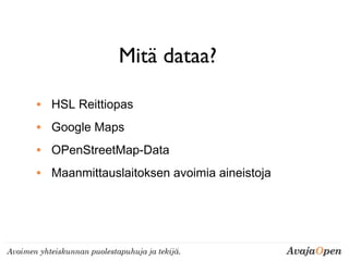 Avoin data kirkossa | PPT