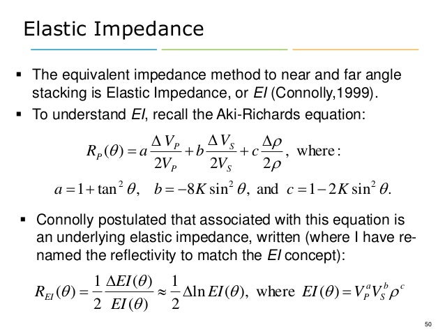 Reservoir Geophysics : Brian Russell Lecture 2