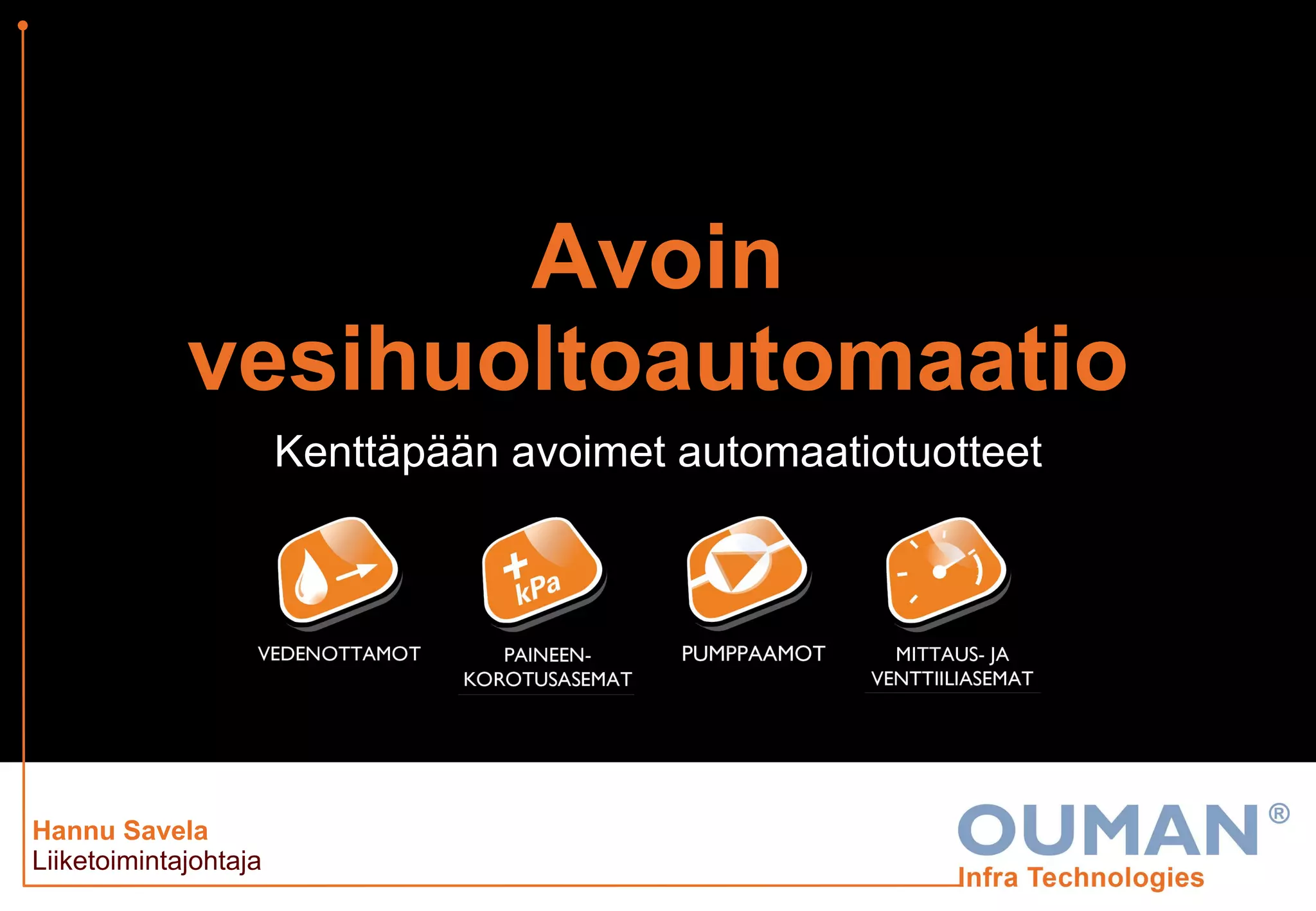 Avoin Vesihuoltoautomaatio Tampere | PPT