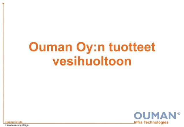 Avoin Vesihuoltoautomaatio Tampere | PPT