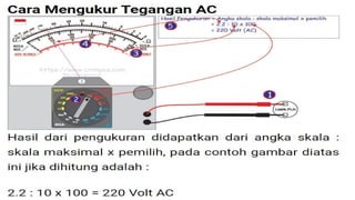 AVO METER, CARA MENGGUNAKAN DAN MEMBACA AVO METER | PPTX
