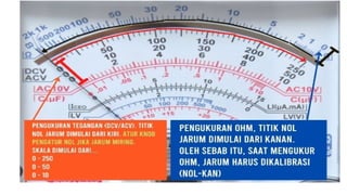 AVO METER, CARA MENGGUNAKAN DAN MEMBACA AVO METER | PPTX
