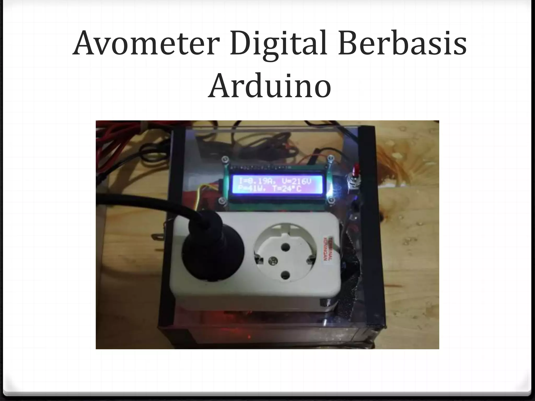 Avometer digital berbasis arduino | PPT