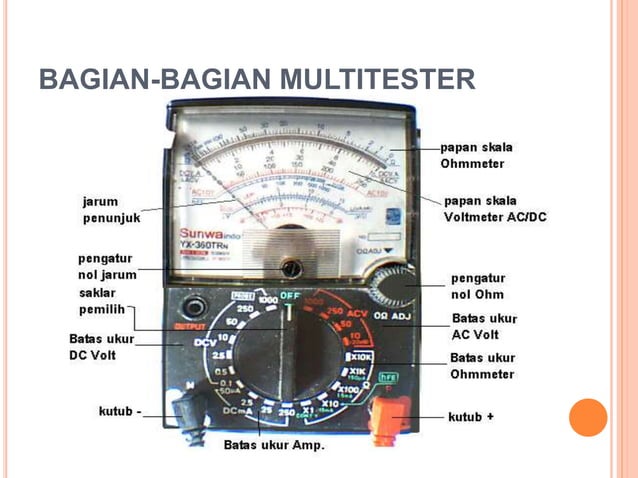 Alat ukur Listrik Avometer otomotif Listrik | PPT