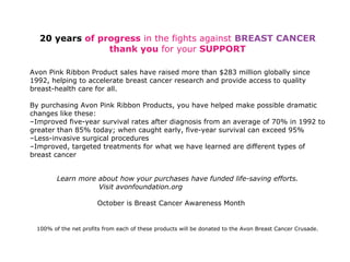 Avon breast cancer crusade presentation | PDF | Cancer | Diseases and ...