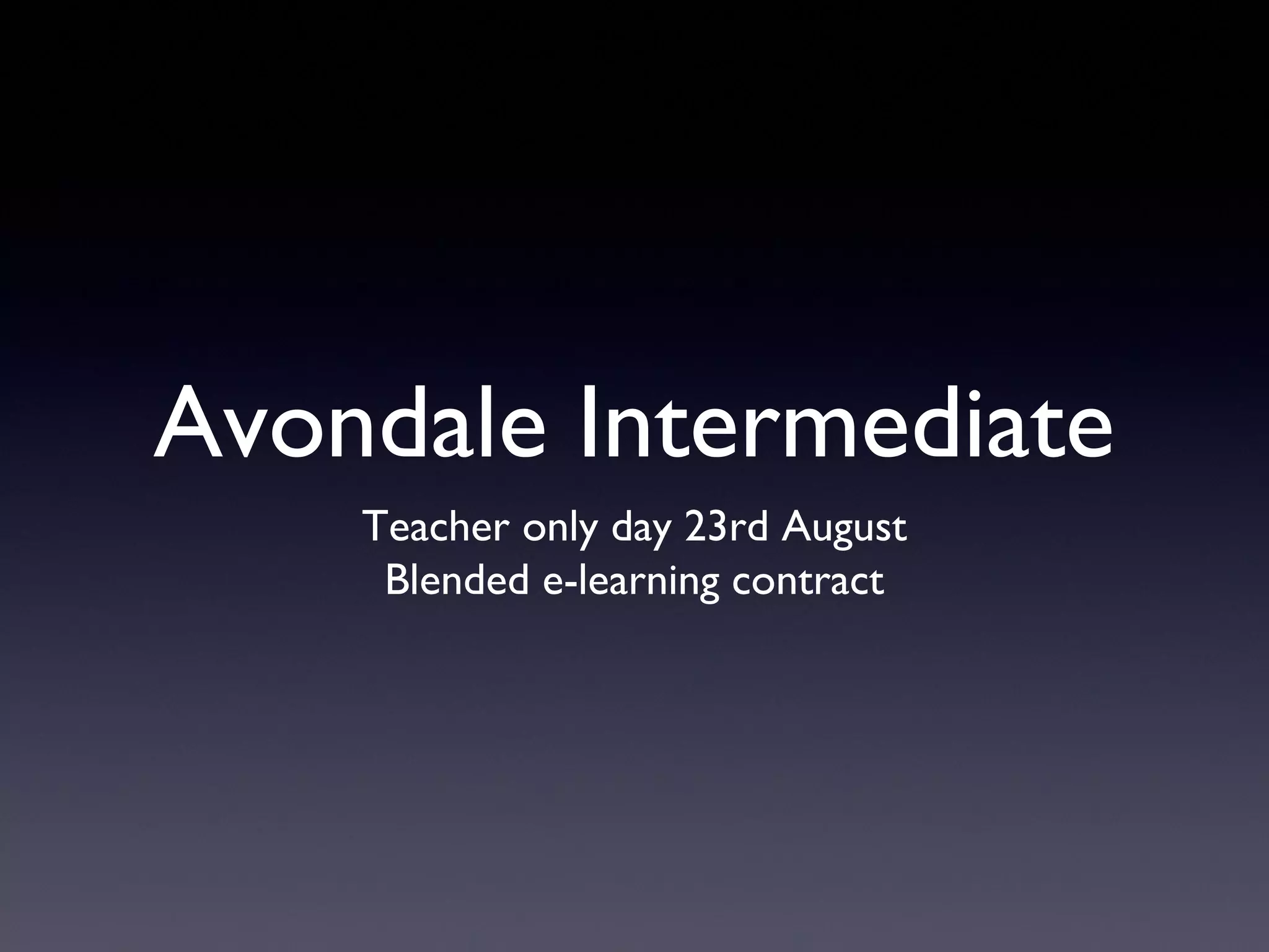 Avondale intermediate to day | PPT