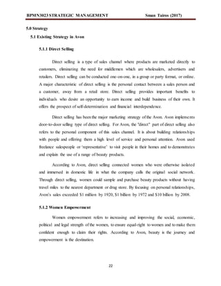 Avon case study solution | DOCX