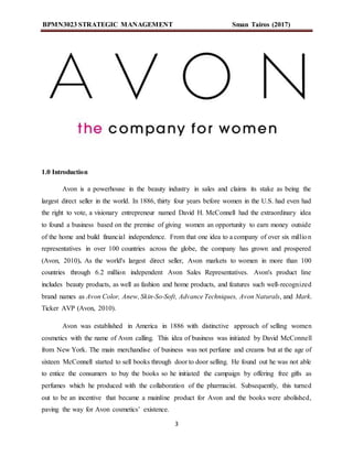 Avon case study solution | DOCX