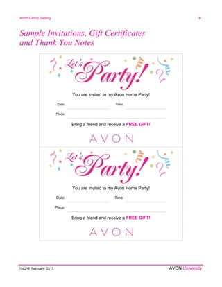 Avon Home Party Plan - February 2015 | PDF