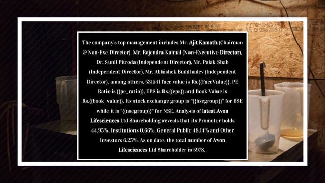 Avon lifesciences ltd | PPTX