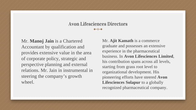 Avon lifesciences ltd | PPTX