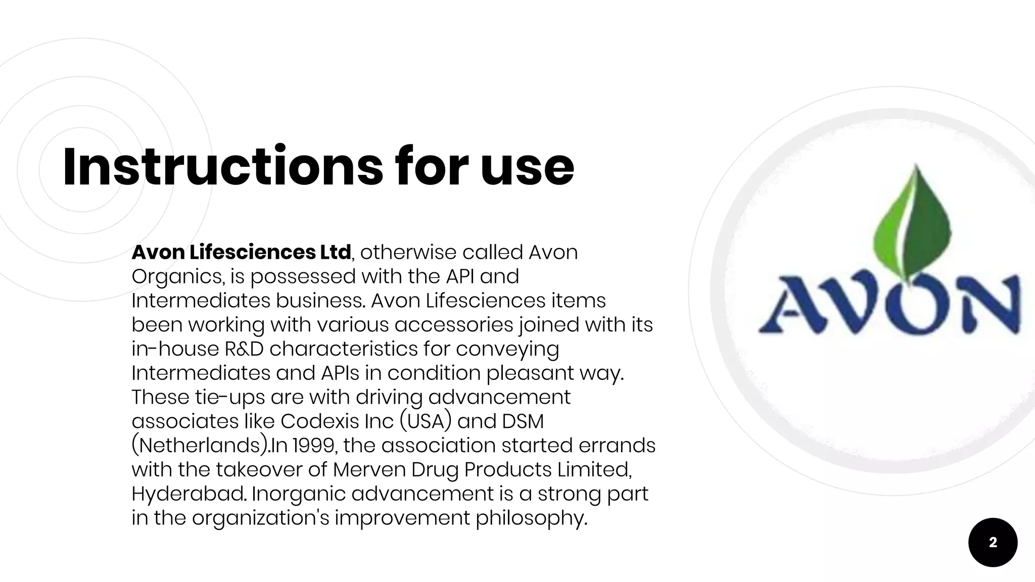 Avon lifesciences products | PPTX