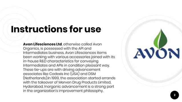 Avon lifesciences products | PPT