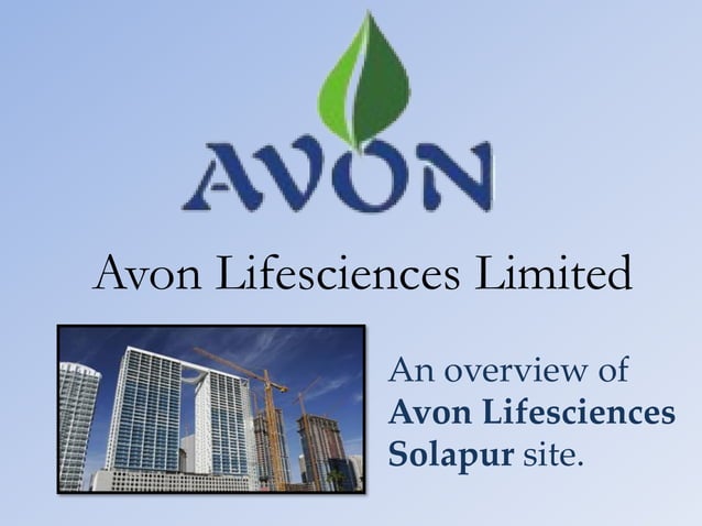 Avon lifesciences solapur - Site overview | PDF | Chemistry | Science