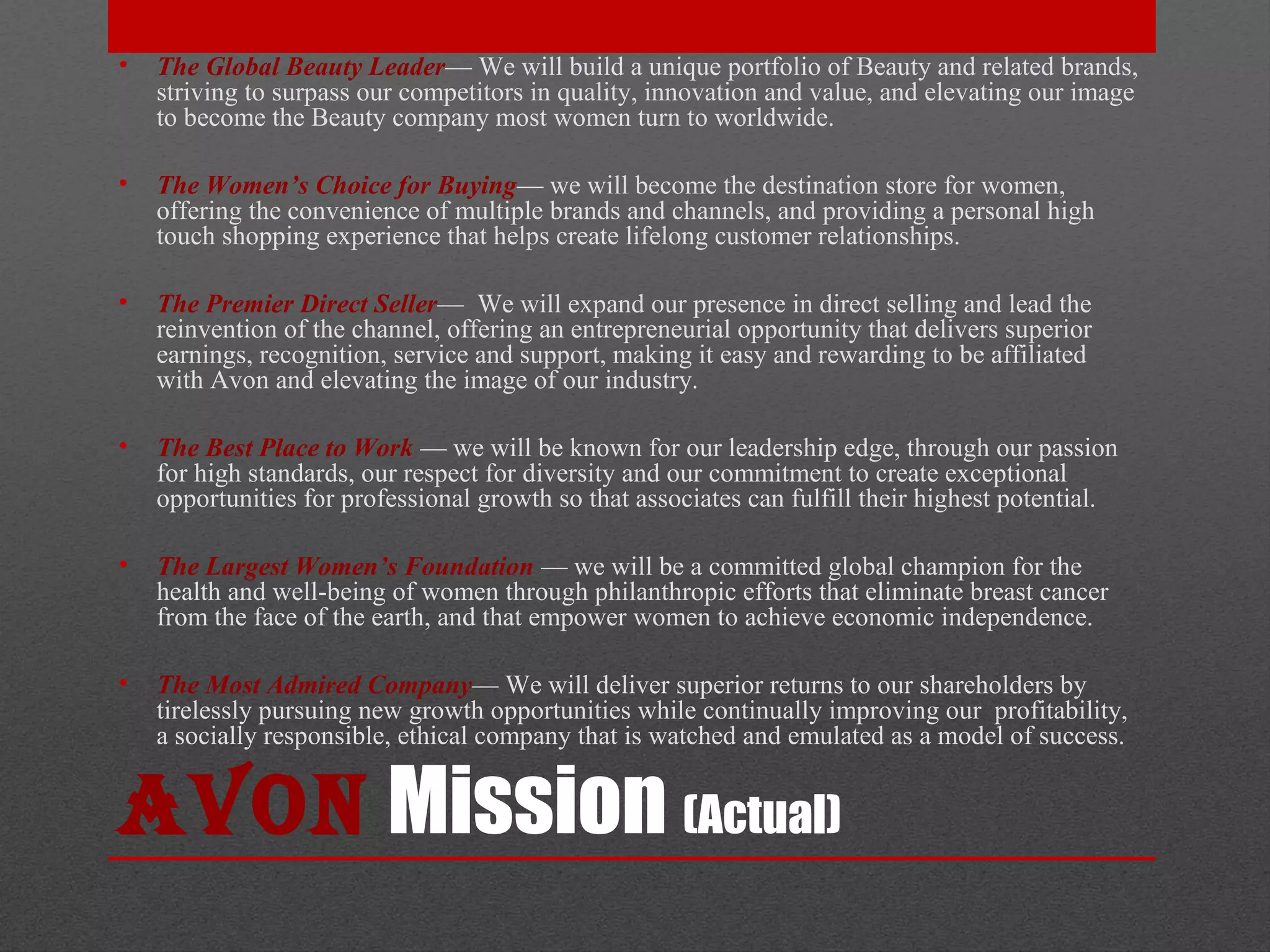 Avon Products Inc | PPT