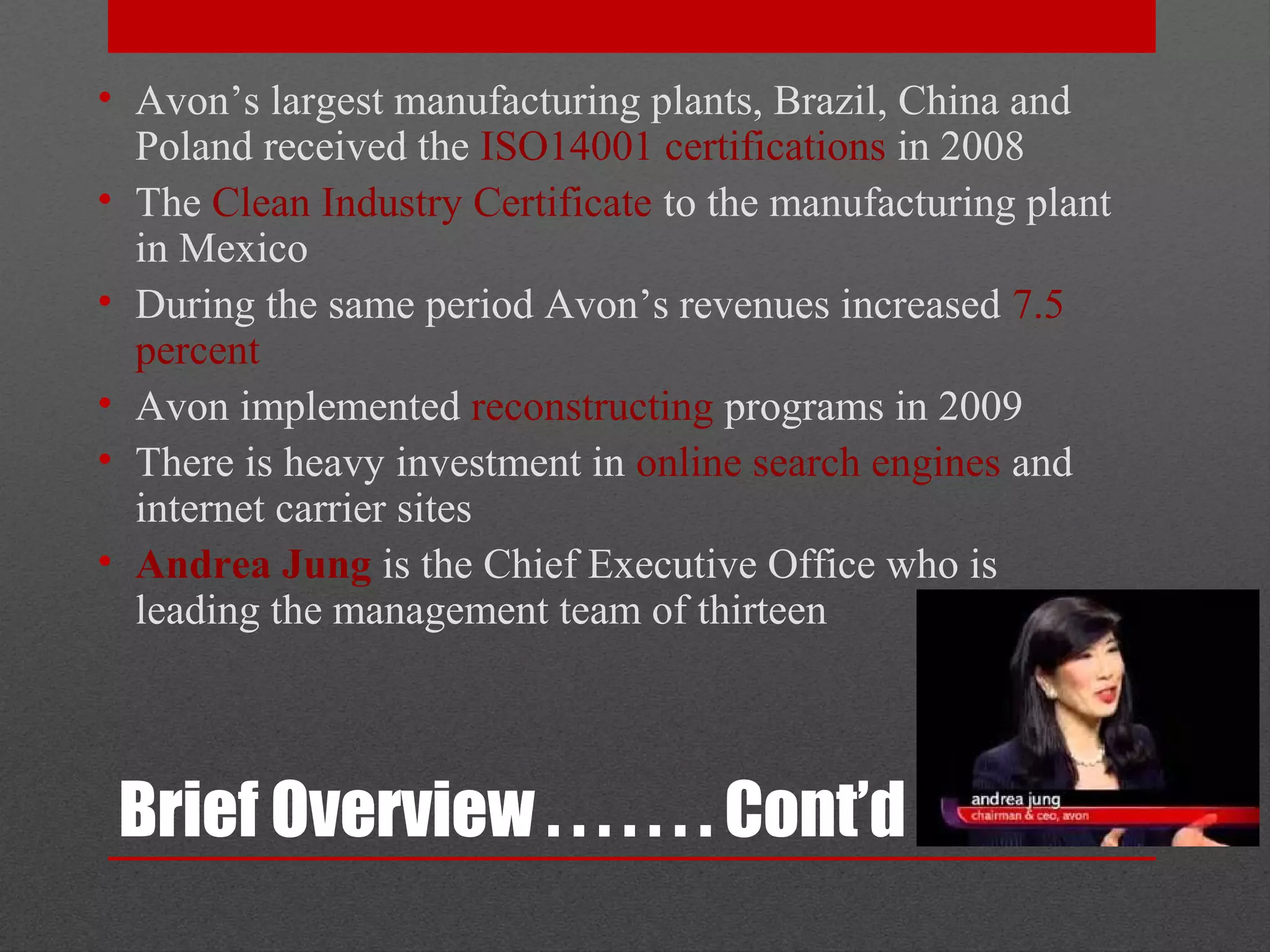 Avon Products Inc | PPT