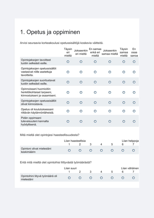 Avop liite 6 opala palautekierros2-kysely | PDF