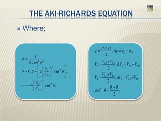 Avo ppt (Amplitude Variation with Offset) | PPTX