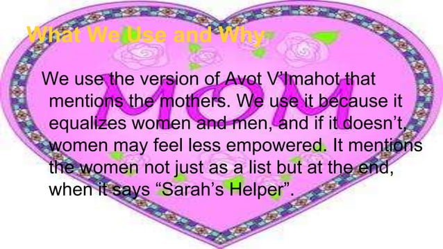 Avot v'imahot | PPT