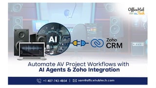 Automate AV Project Workflows with AI Agents & Zoho Integration | PPT