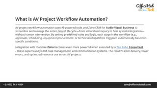 Automate AV Project Workflows with AI Agents & Zoho Integration | PPT