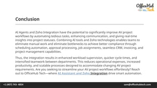 Automate AV Project Workflows with AI Agents & Zoho Integration | PPT